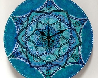 Mandala clock | Etsy