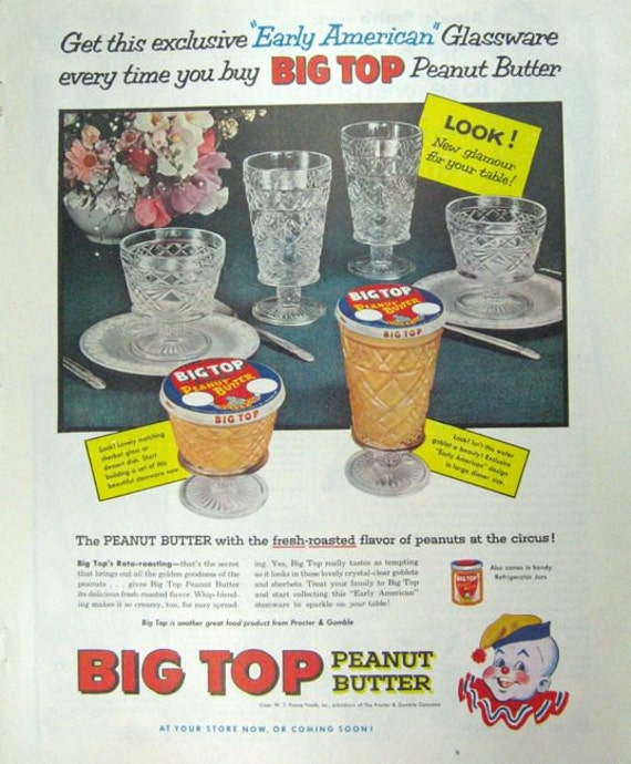 Big Top Peanut Butter Food Ad Vintage by thevintageshop on Etsy