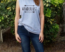 Unique wanderlust shirt related items | Etsy
