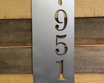 Painted house number | Etsy