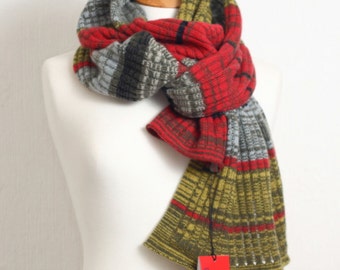 Machine knit scarf | Etsy