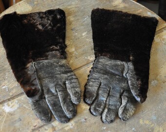 Fur gauntlets | Etsy