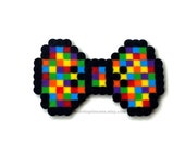 Items similar to 8 Bit Hair Bow - 8 Bit Bow Tie - 8 Bit Bow - Pixel Bow ...