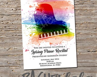 Piano Recital Invitation