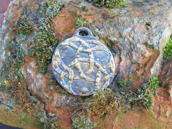 Celtic Irish Shield of Lugh Bronze Pendant Spiritual