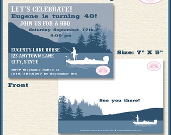 Lake invitation | Etsy