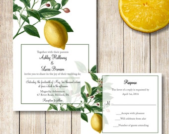 Lemon tree cards | Etsy