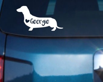 Teckel auto sticker | Etsy