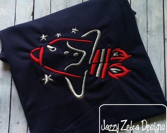 Space machine embroidery design set. BLAST OFFFF.... Astronaut