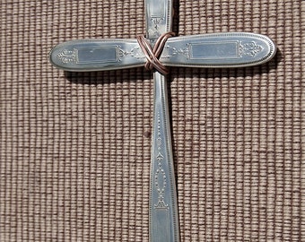 Items similar to Custom Silverware Cross, PERSONALIZE ME on Etsy