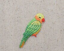 Unique parrot embroidery related items | Etsy