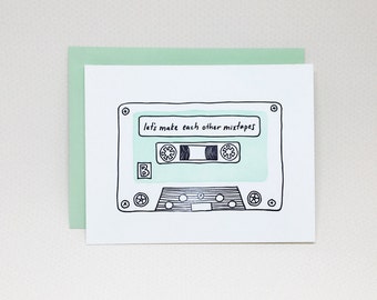 Mixtape card | Etsy
