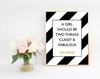Coco chanel poster | Etsy