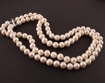 Double strand pearls | Etsy