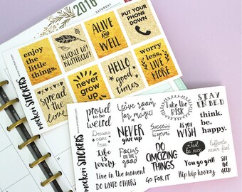 Gold foil stickers | Etsy