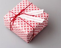 Unique grid wrapping paper related items | Etsy