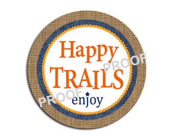 Happy trails tags | Etsy