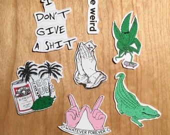 Unique weed stickers related items | Etsy