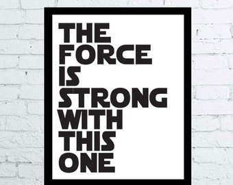 The force is strong | Etsy
