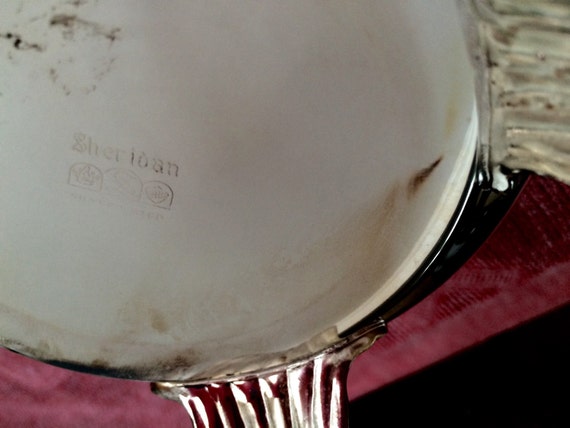 Vintage Sheridan Silverplate Water Pitcher by VintageValuePA
