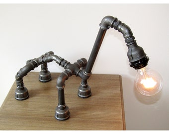 Iron pipe lamp | Etsy