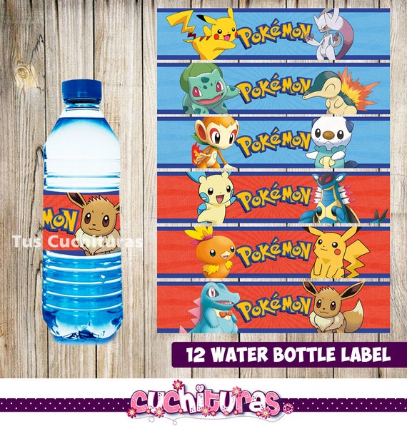 Pokemon Water Bottle Stickers