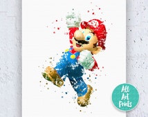 Unique super mario poster related items | Etsy