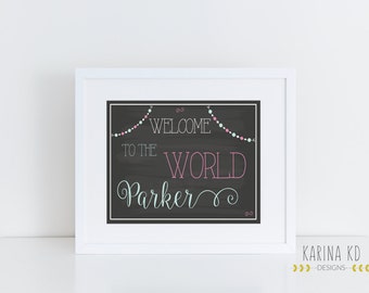 Round welcome sign | Etsy