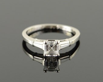 Items similar to Modern Victorian 950 Platinum .58 ctw Diamond 2.0CT ...
