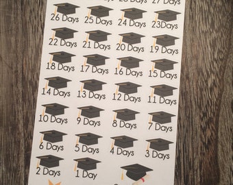 Graduation countdown | Etsy