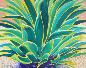 Agave painting | Etsy