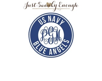 Blue angels decal | Etsy