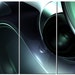 3 Panel canvas 3D Split Abstract Print. 1.5 deep
