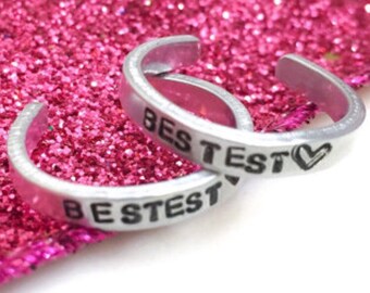 Bestie rings | Etsy