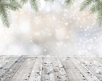 Snow scene fabric | Etsy