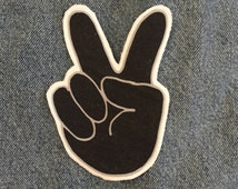 Unique peace sign patch related items | Etsy