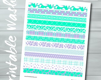 Printable washi tape | Etsy