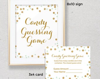 Candy guess game | Etsy