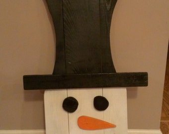 Pallet snowman | Etsy