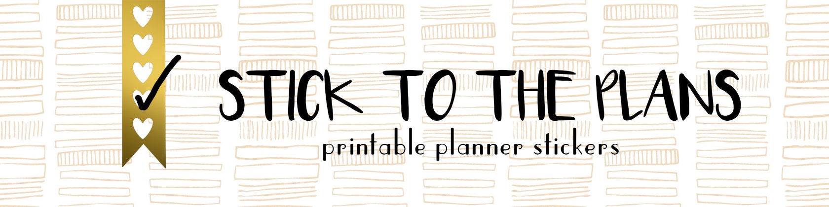 Printable planner stickers by StickToThePlans on Etsy