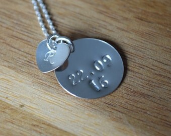 Birth date necklace | Etsy