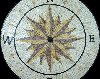 Compass rose tile | Etsy