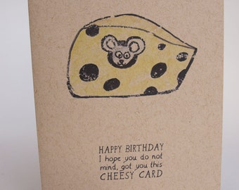 Cheesy love card | Etsy