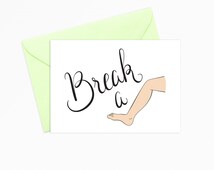 Unique break a leg related items | Etsy