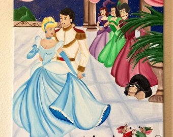 Items similar to Simple Disney Princess Painting on Etsy