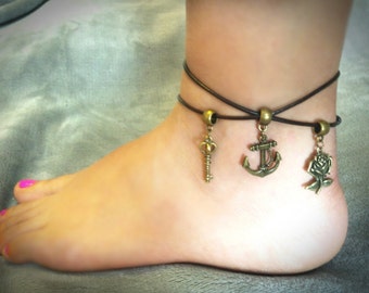 Key anklet | Etsy