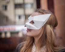 Unique origami mask related items | Etsy