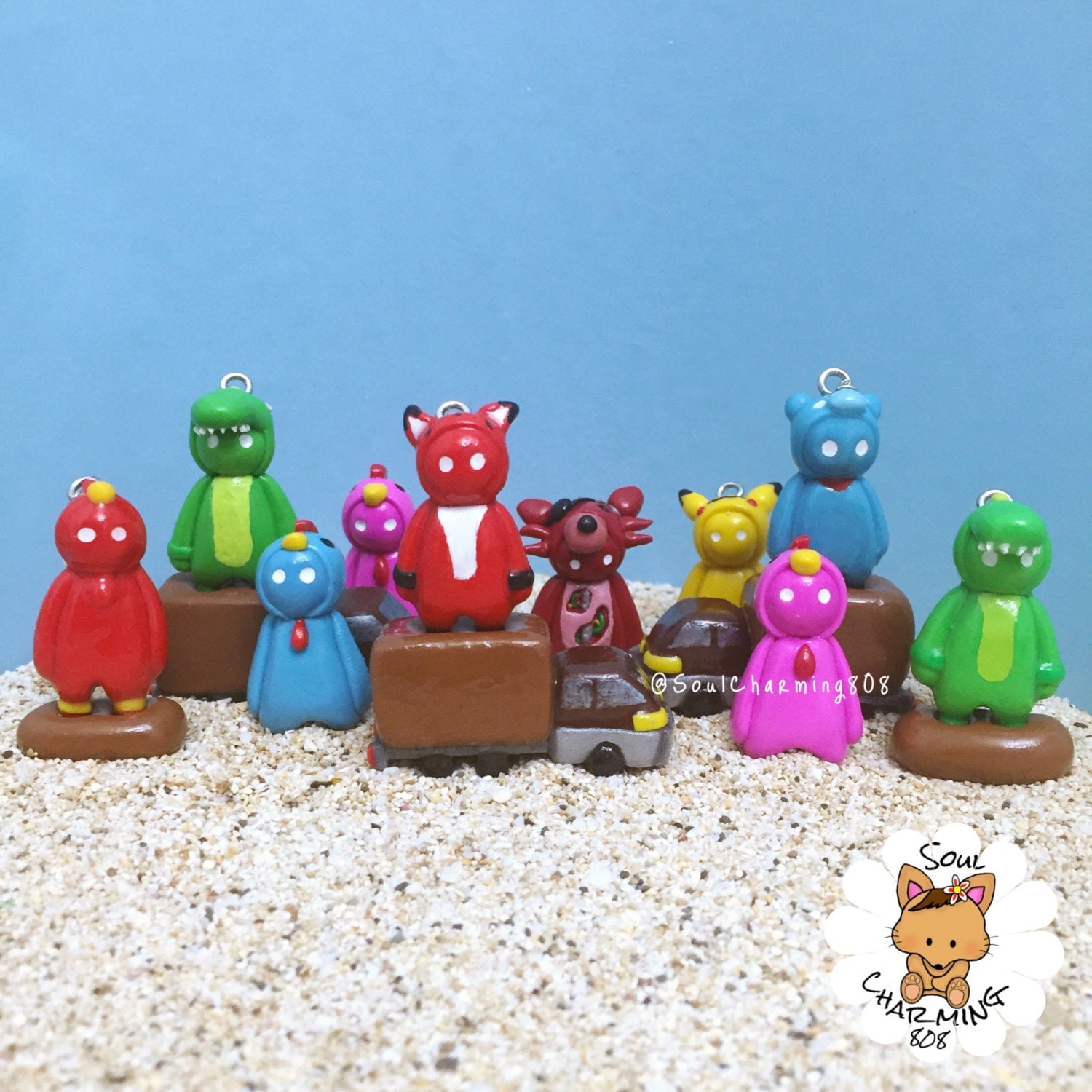 Gang beasts Charm & Truck Stand