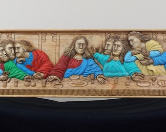Wooden last supper | Etsy