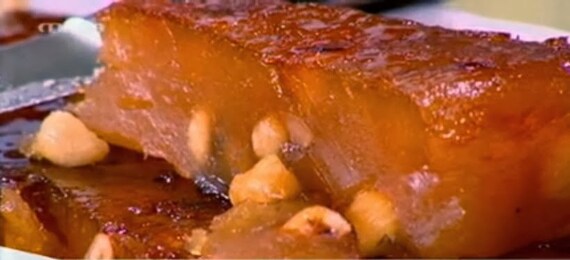 Delicious Greek Halva Farsalon with almonds made by atouchofgreece